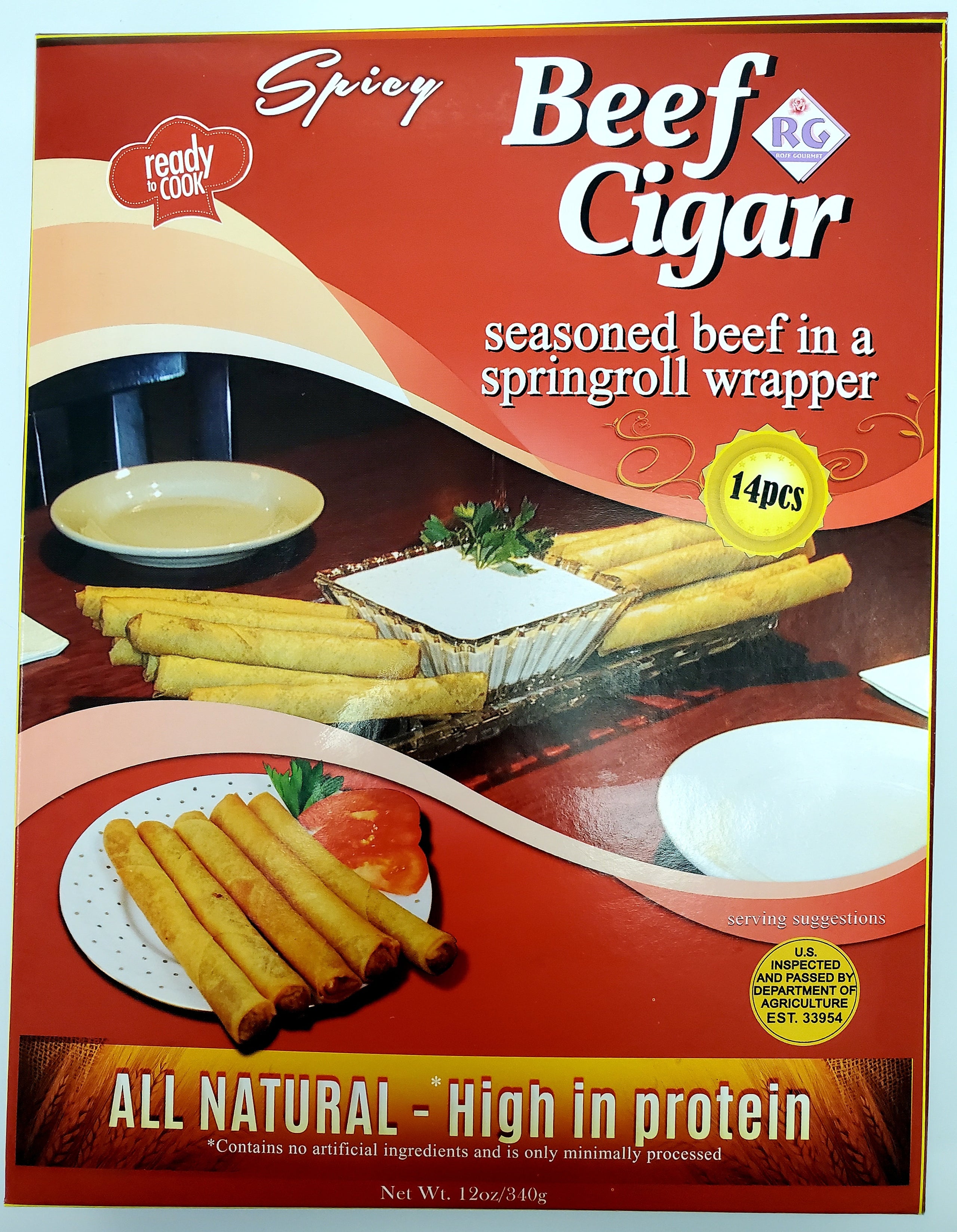 Beef Cigar (Spicy) - Rose Gourmet (12oz/14ct) | The Shuk - Texas